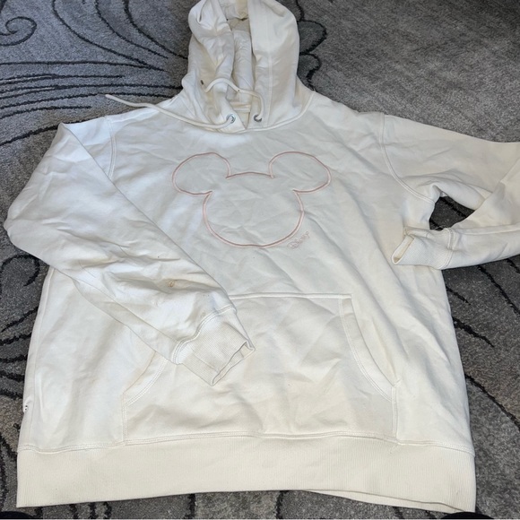 H&M | Shirts | Hm X Disney Medium Hoodie Mickey Mouse Outline | Poshmark